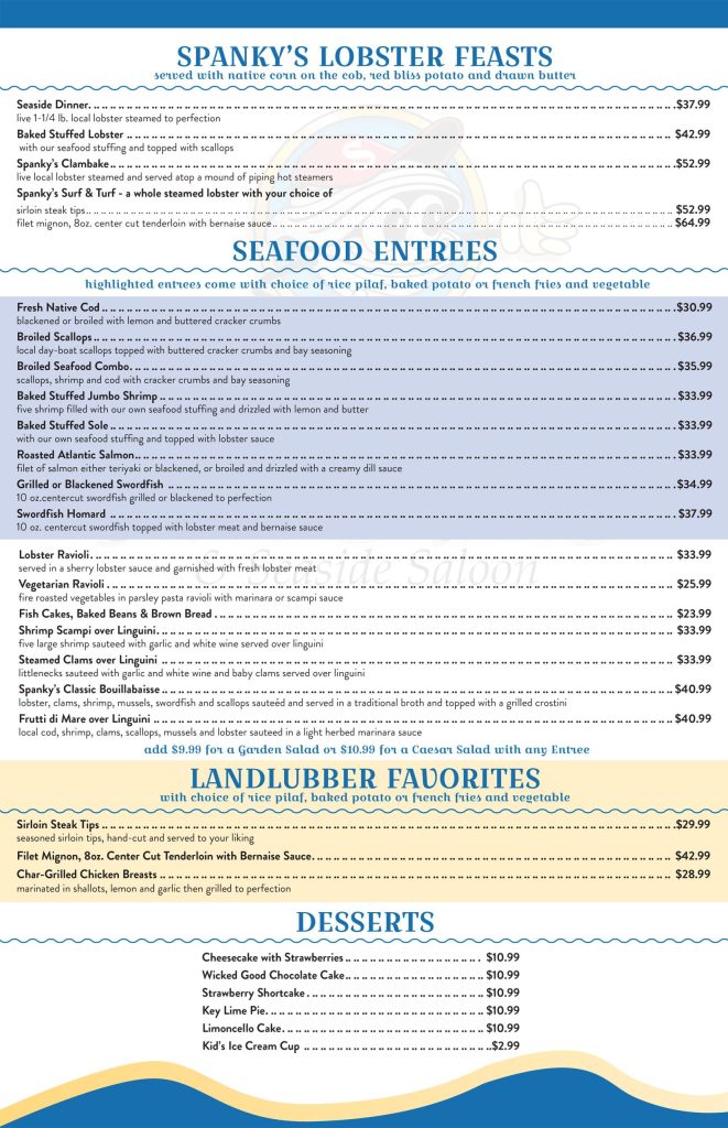 Our Menu – spankysclamshack